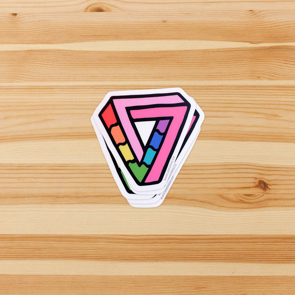 Impossibly Gay Triangle Sticker – MOLAA Shop