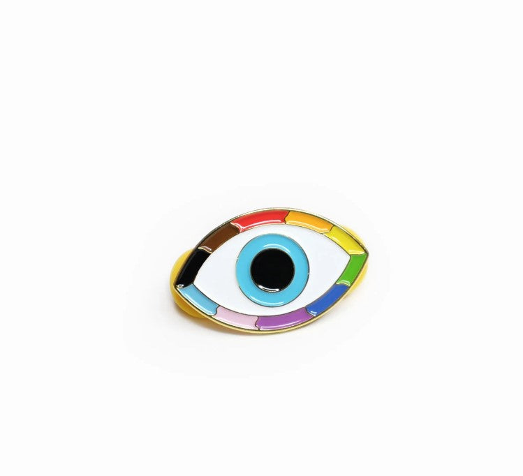 Queer Evil Eye Pride Pin Molaa Shop