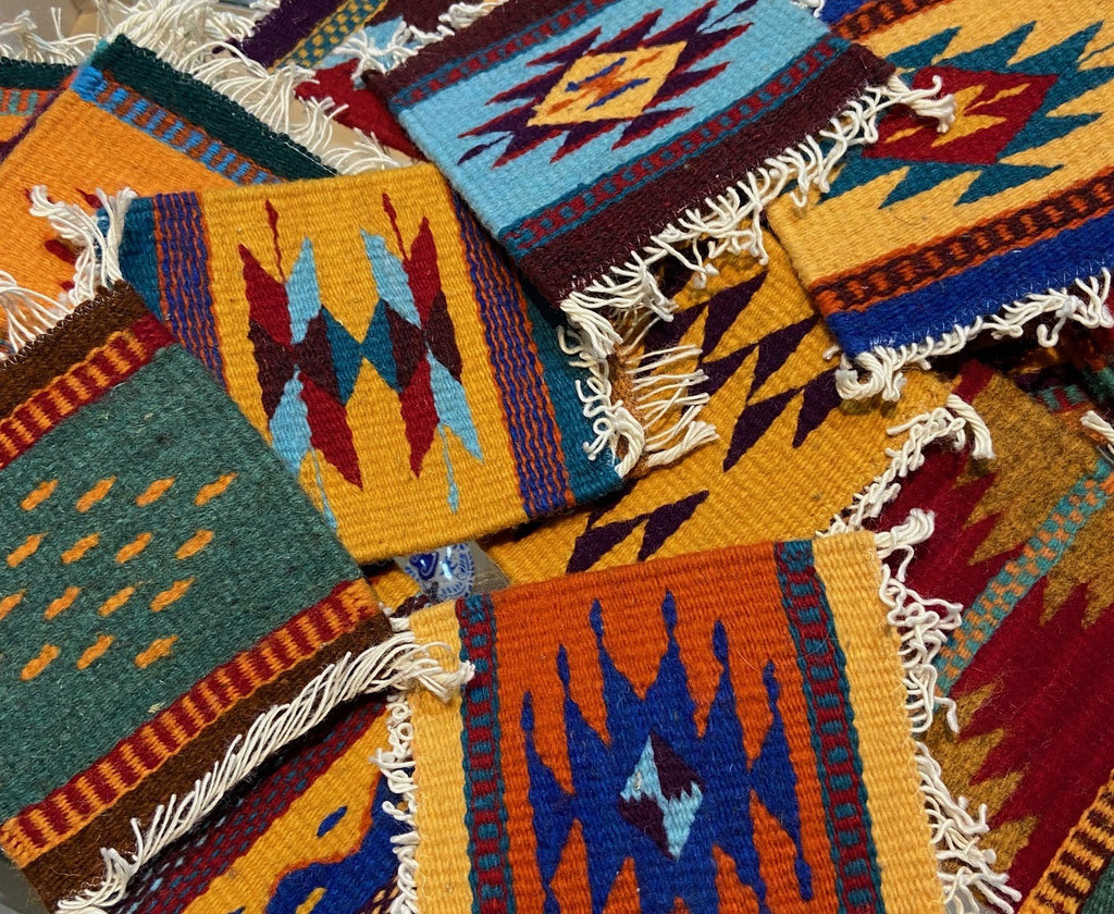 Mexican Zapotec Wool Coaster Molaa Shop