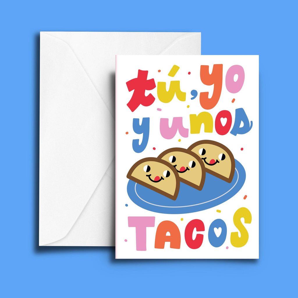Tacos Greeting Card Molaa Shop
