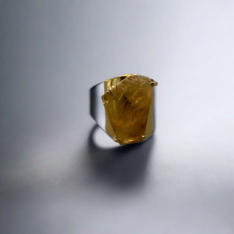 Puerto Rico Gold Plated Cuff Ring - Golden Healer – MOLAA Shop