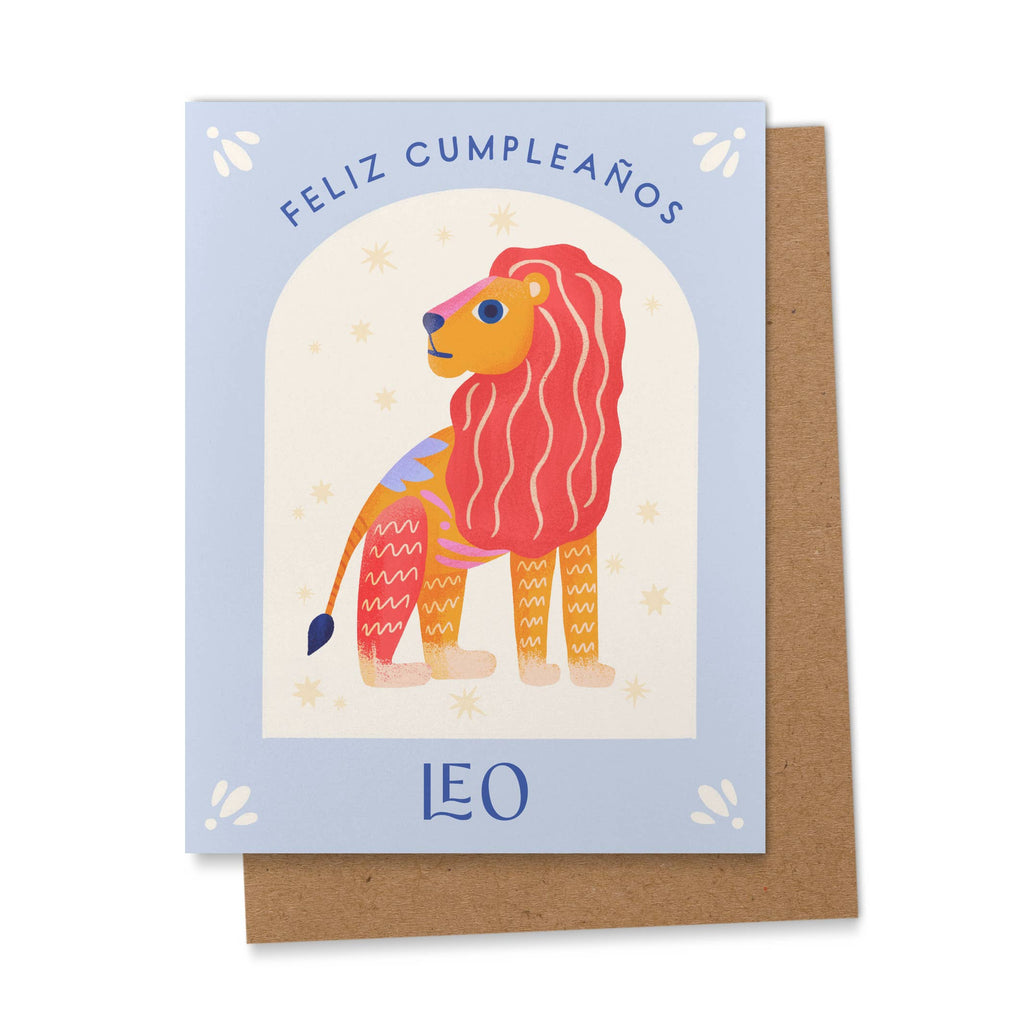 Leo Spanish Zodiac Birthday Greeting Card – MOLAA Shop